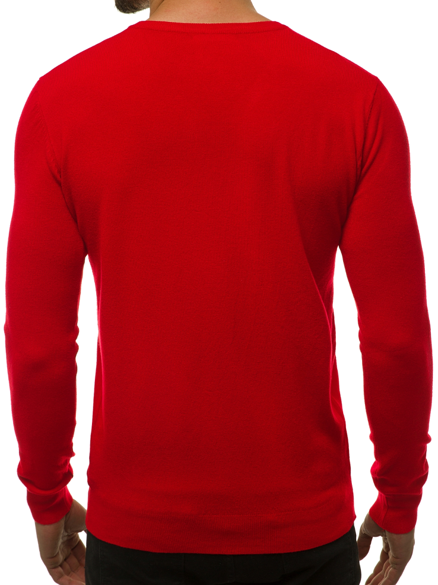 Sweter męski ciemno-czerwony OZONEE TMK/YY03/6 | OZONEE - Odzieżowy ...
